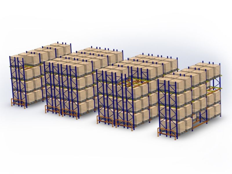Double Deep Pallet Racking | HEDA Shelves